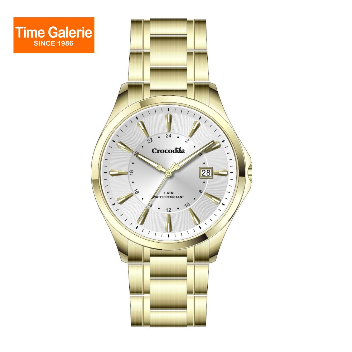 Crocodile CRDW5666.118 Gold Stainless Steel Strap Men Watch