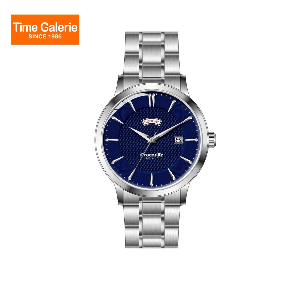 Crocodile CRDW5672.158 Silver Stainless Steel Strap Blue Dial Men Watch