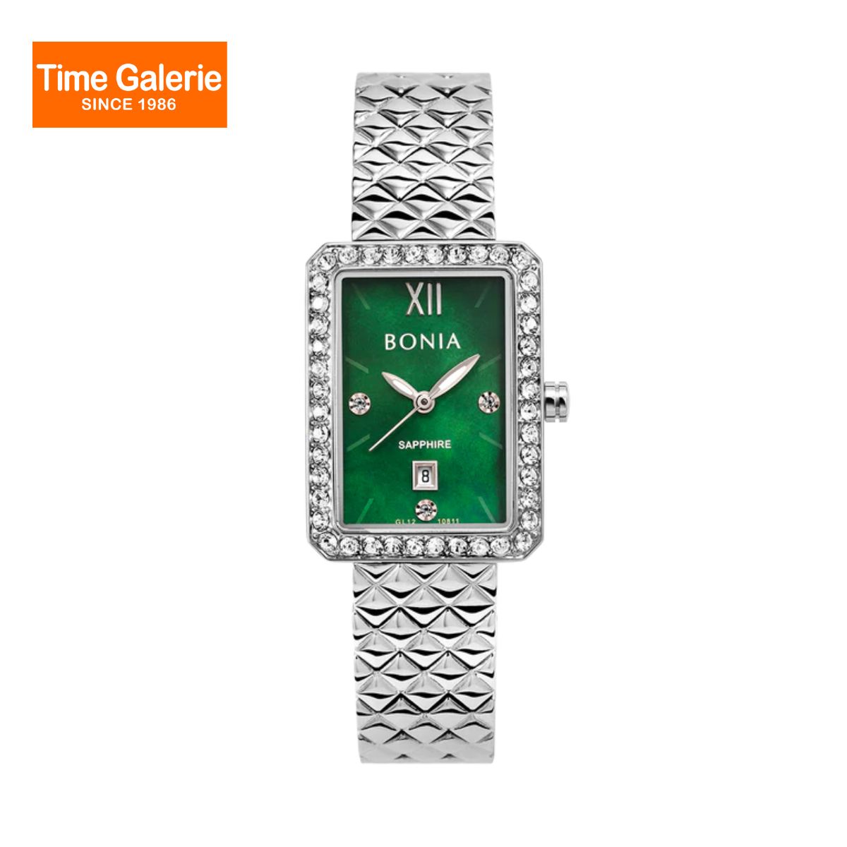 Bonia Women Elegance BNB10811-2393S Green Dial Stainless Steel Strap ...