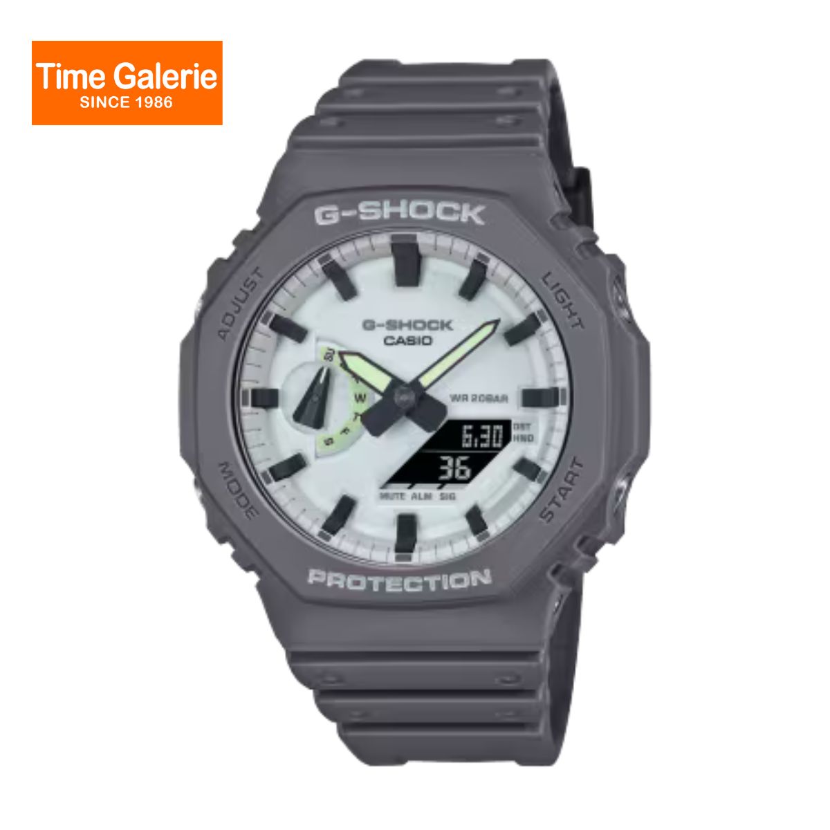 Casio G-Shock Hidden Glow Series GA-2100HD-8A | Resin Band | Digital ...