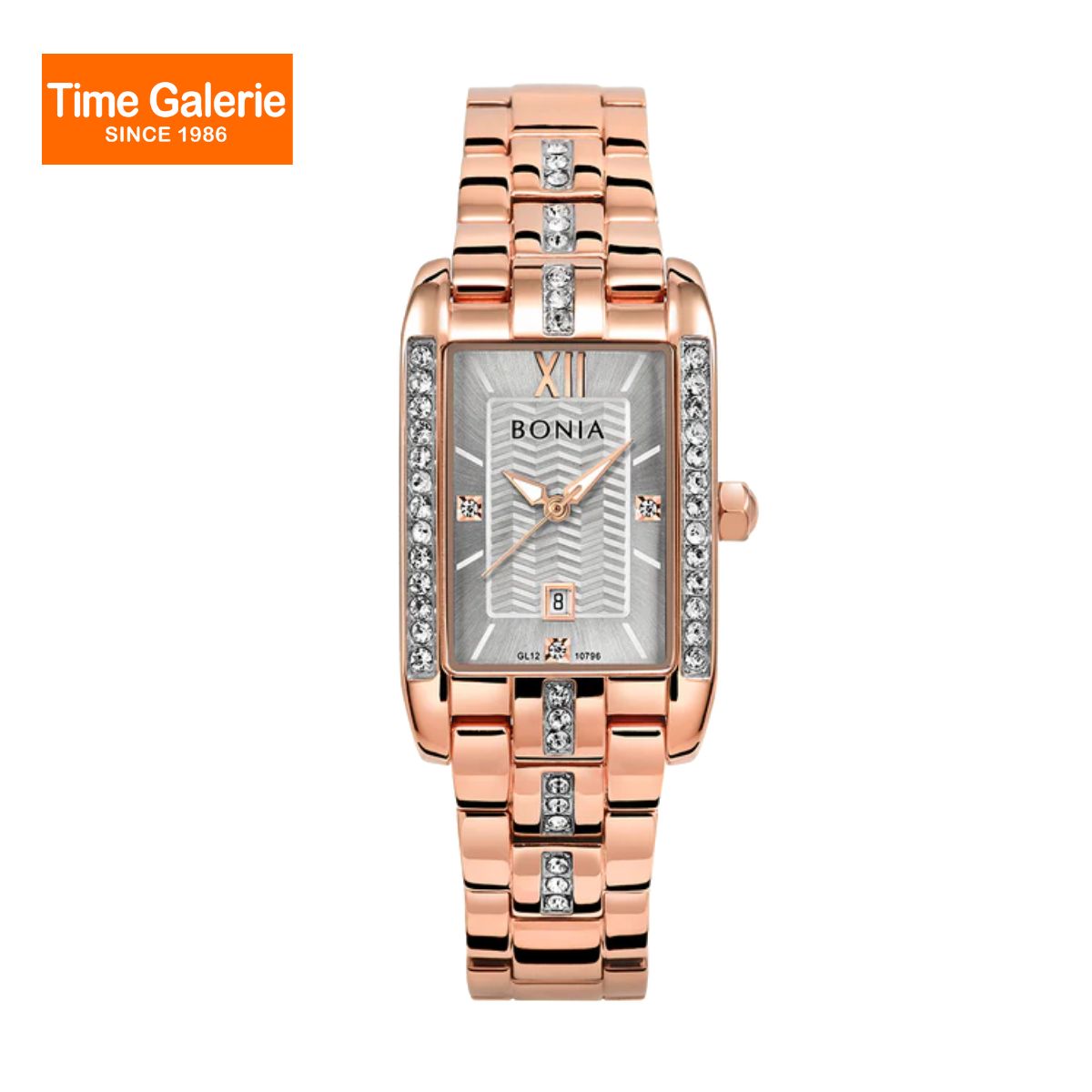 Bonia Elegance BNB10796-2513S Rose Gold Stainless Steel Women Watch