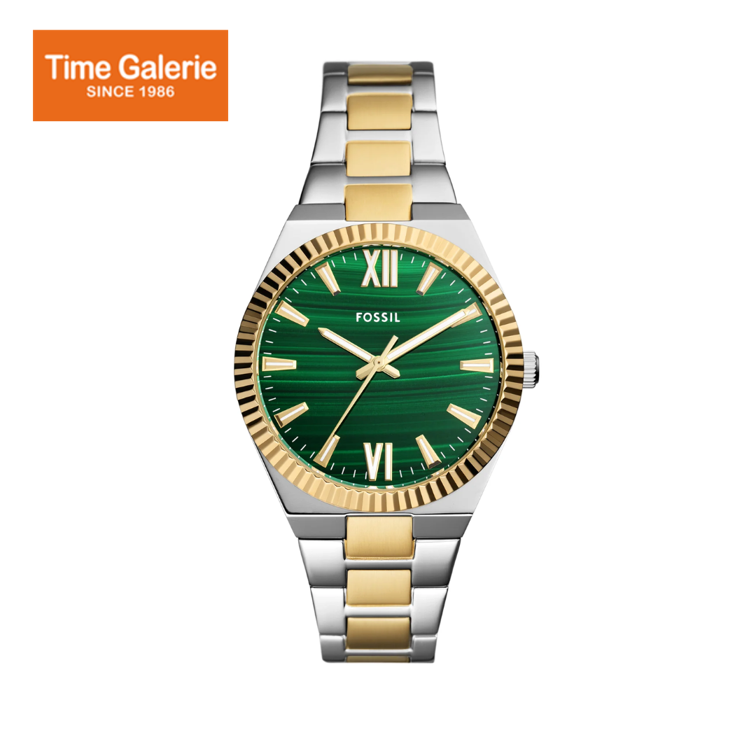 Fossil ES5334 Scarlette Three-Hand Two-Tone Stainless Steel Watch